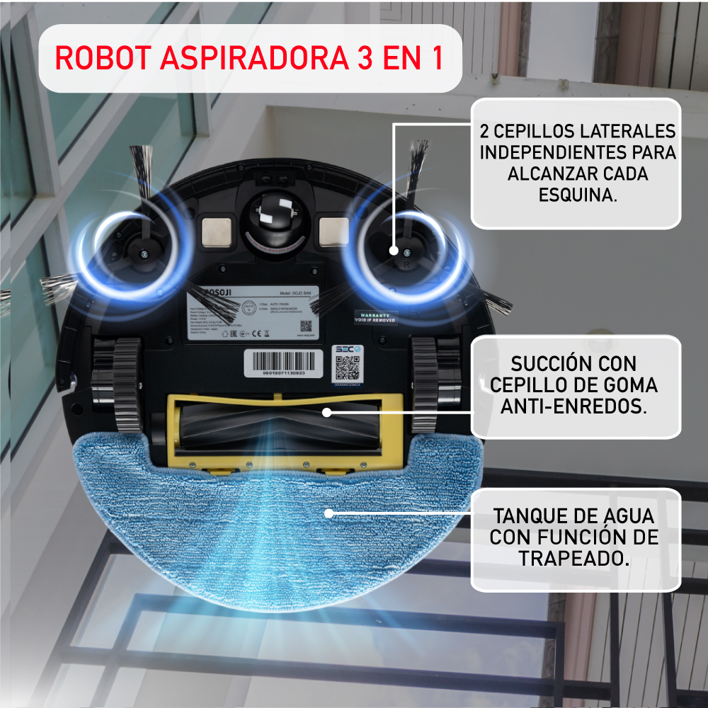 Aspiradora Robot Trapeadora DUO D990 WIFI - OSOJI MX