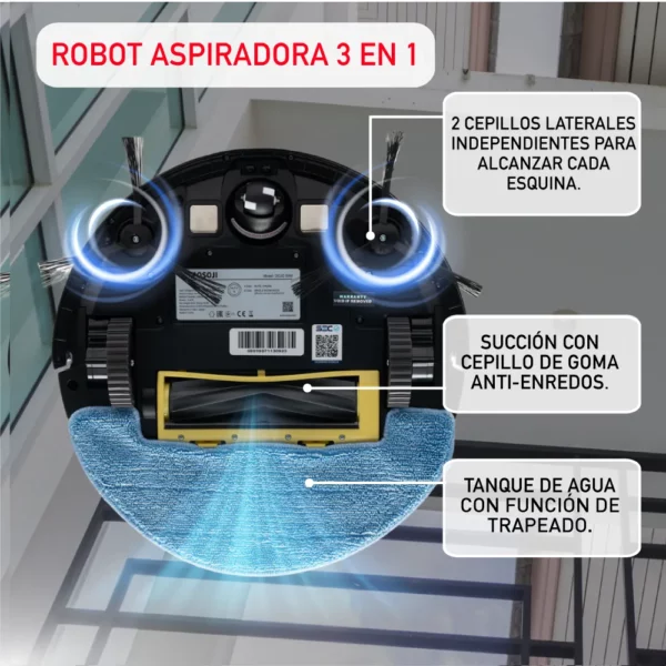 Aspiradora Robot Trapeadora DUO D990 WIFI - OSOJI MX